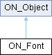 QCAD: ON_Font Class Reference