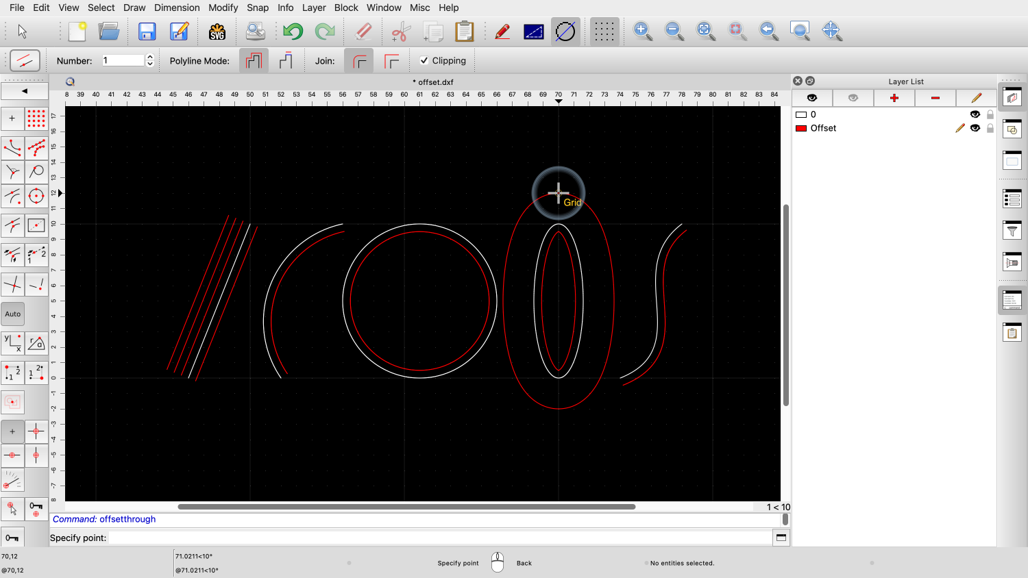 Qcad Tutorial 23 Offsetting 0368
